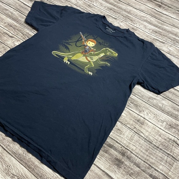 Tee Turtle | Shirts | Mens Size Large Tee Turtle Jurassic World Blue ...